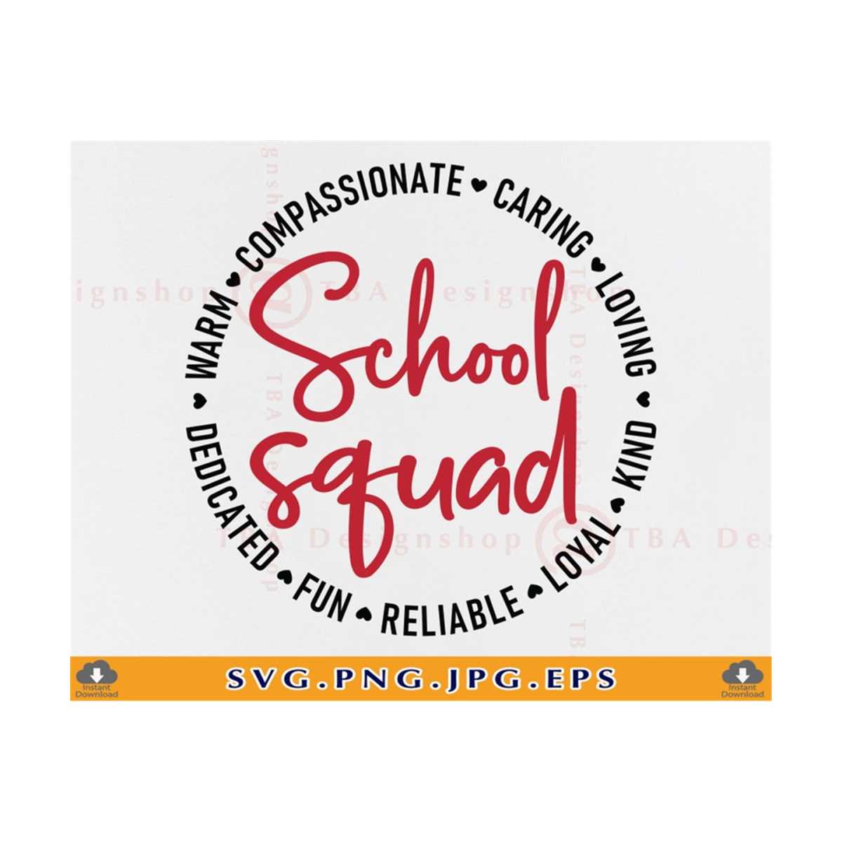 School Squad SVG, School Staff Appreciation Gift SVG, School | Inspire ...