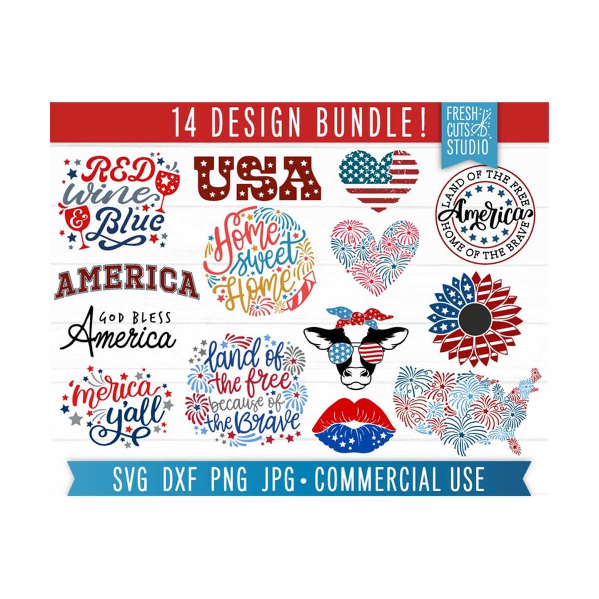 4th of July SVG Bundle, July 4th Bundle SVG, Independence Da | Inspire ...