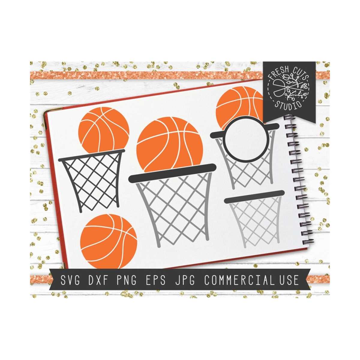 Basketball SVG Bundle, Basketball Cut File, Basketball Net S | Inspire ...