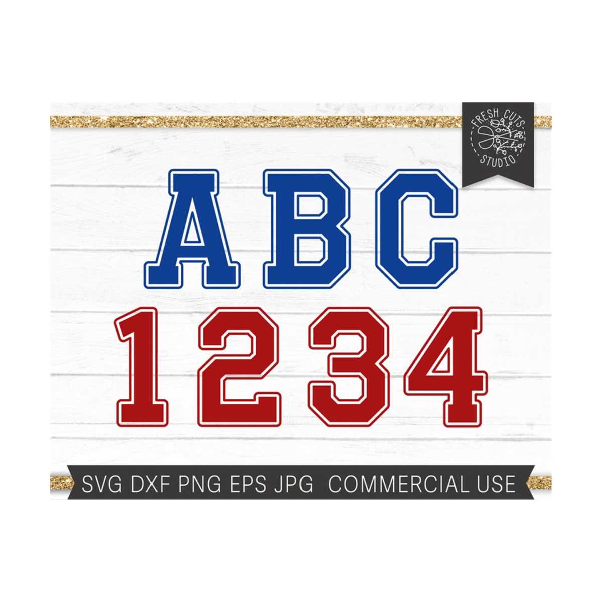 Sport Font Letters SVG, Varsity Letters Font SVG Files for C - Inspire ...