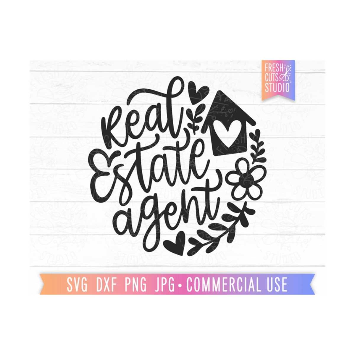 Real Estate Agent SVG, Cute Realtor Cut File Cricut, Gift fo | Inspire ...