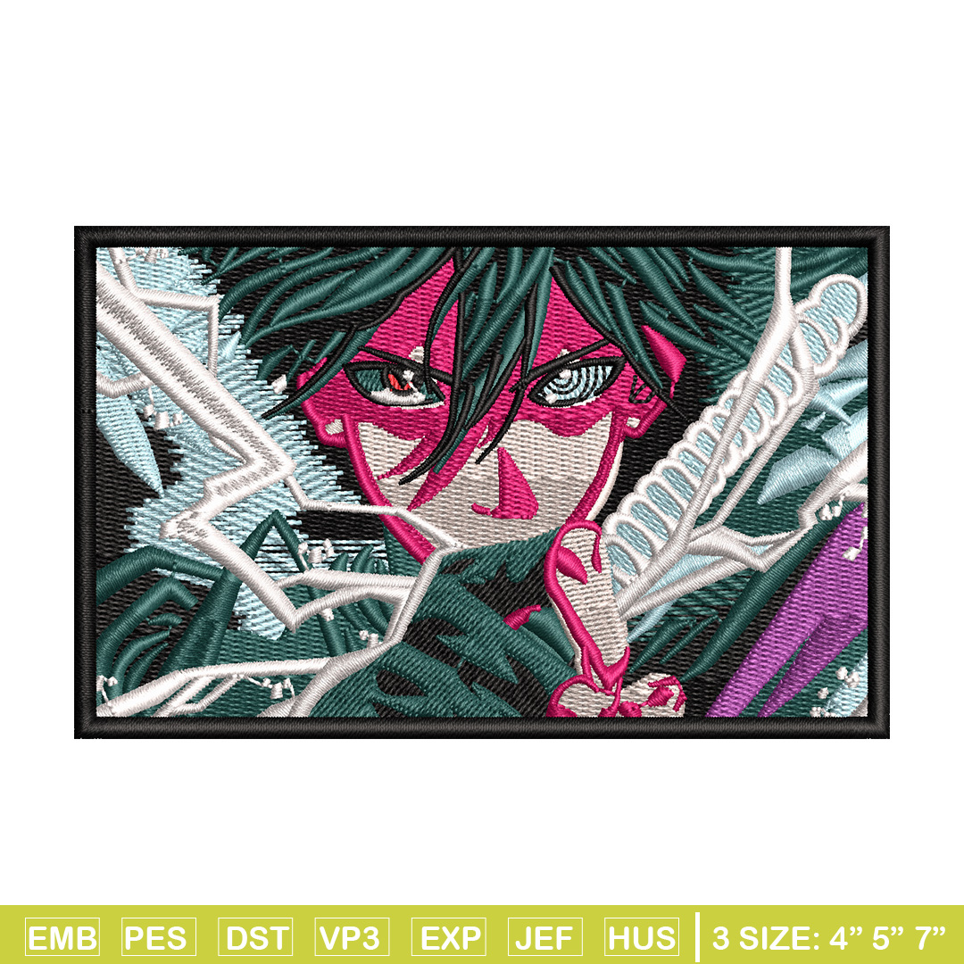 Sasuke sword embroidery design, Naruto embroidery, Anime des | Inspire ...