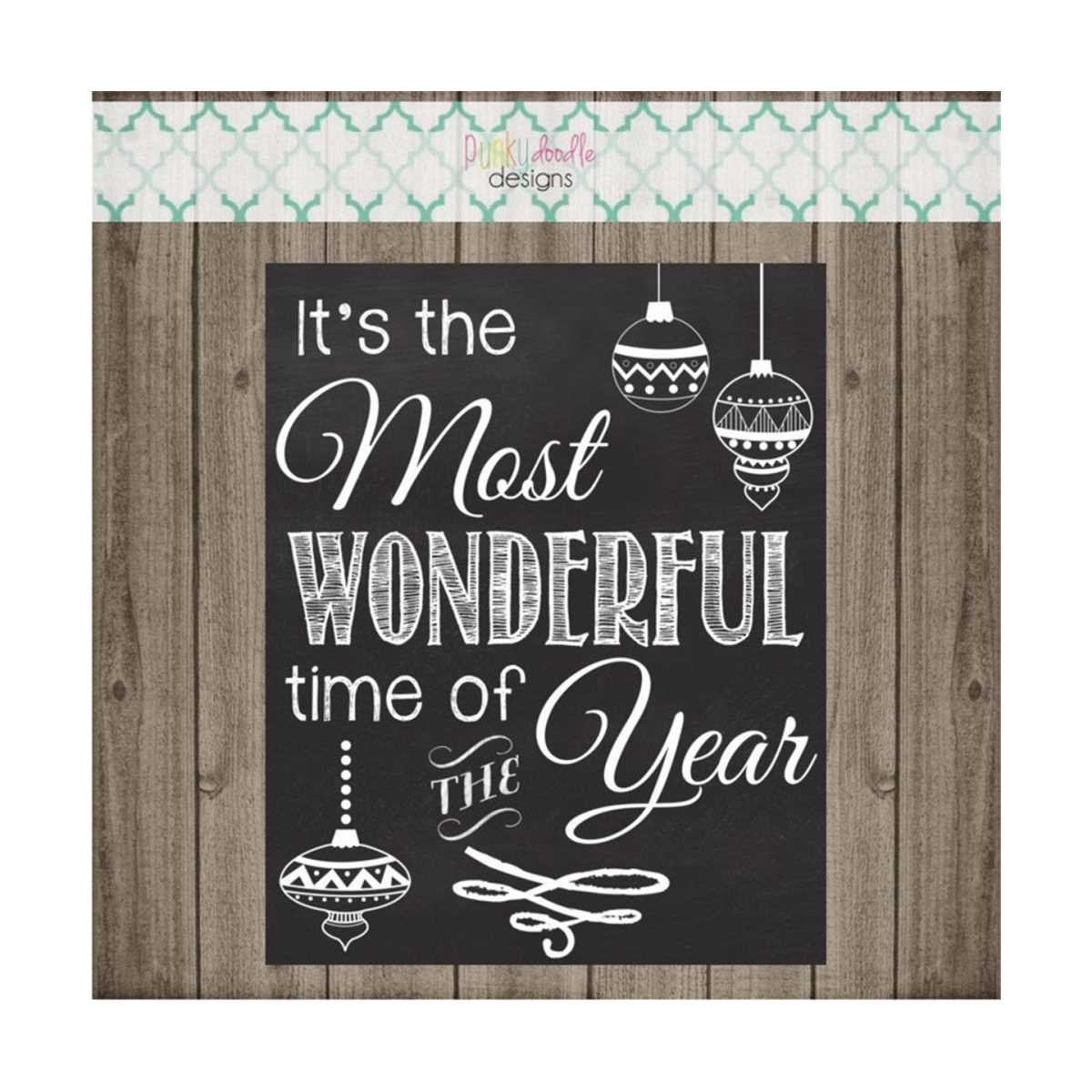 It's the Most Wonderful Time of the Year Chalk Board Sign - | Inspire ...