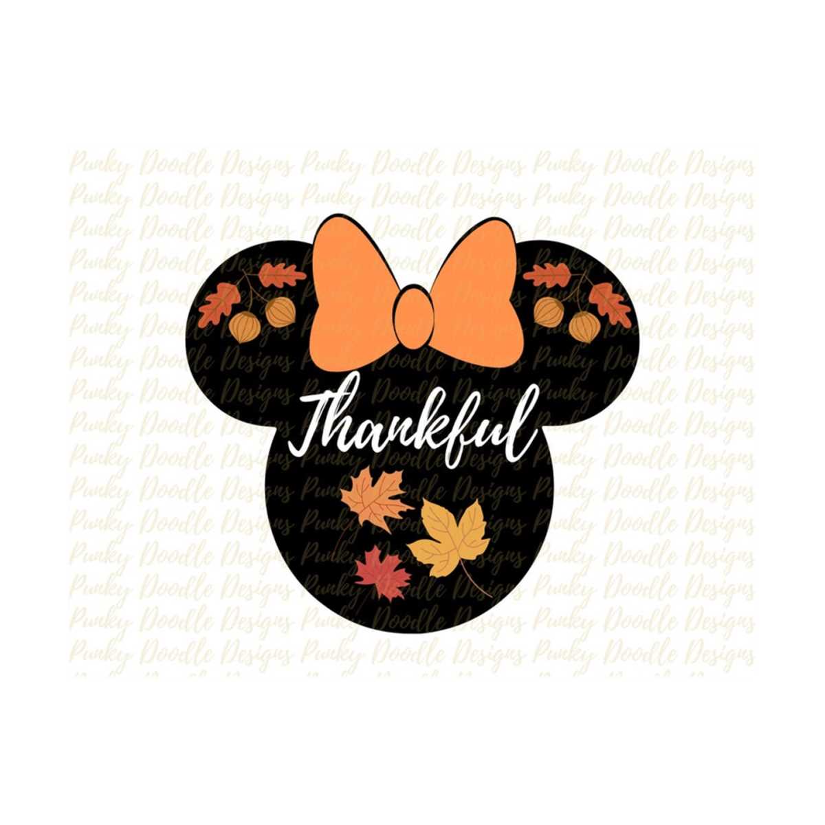 Minnie Thankful Png | Minnie Fall Png | Minnie Autumn png | - Inspire ...