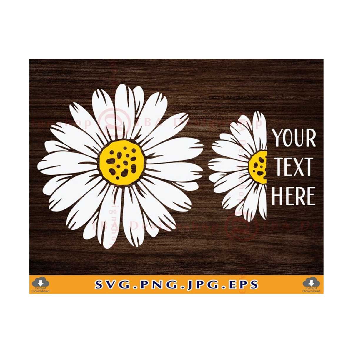 Daisy SVG, Daisy Flower SVG, Half Daisy SVG, Simple Daisy Sv | Inspire ...