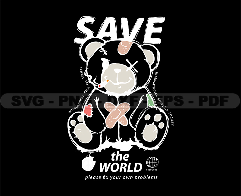 Brain Washer Teddy Bear Stretwear, Teddy Bear Tshirt Design, | Inspire ...