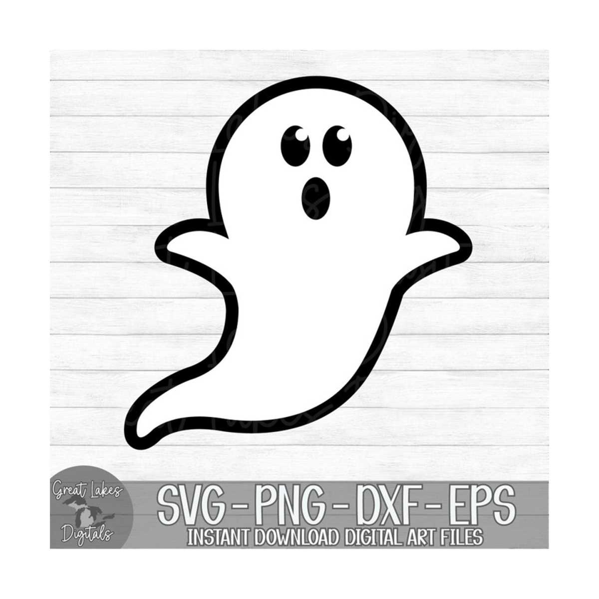 Halloween Ghost - Instant Digital Download - svg, png, dxf, | Inspire ...
