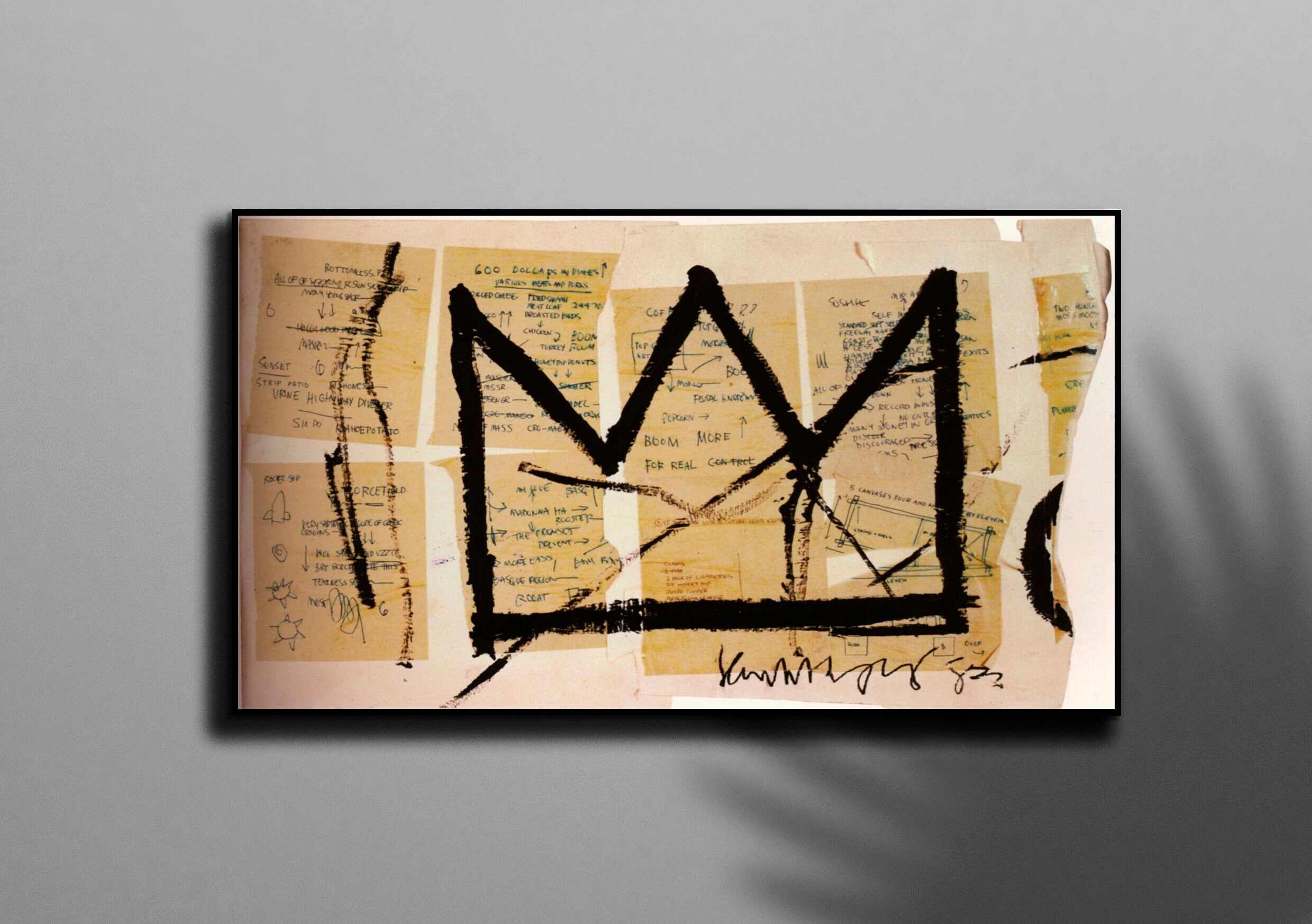 Basquiat Art, Basquiat Canvas, Jean Michel Basquiat Crown Wa | Inspire ...