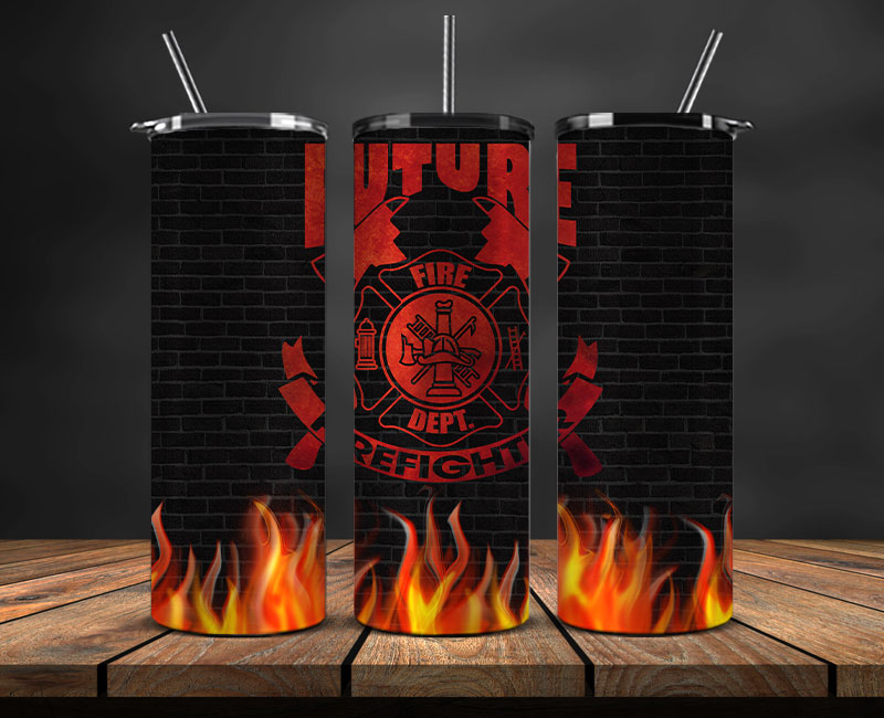 Firefighter Tumbler Wrap , Fire Rescue Fireman 22 | Inspire Uplift