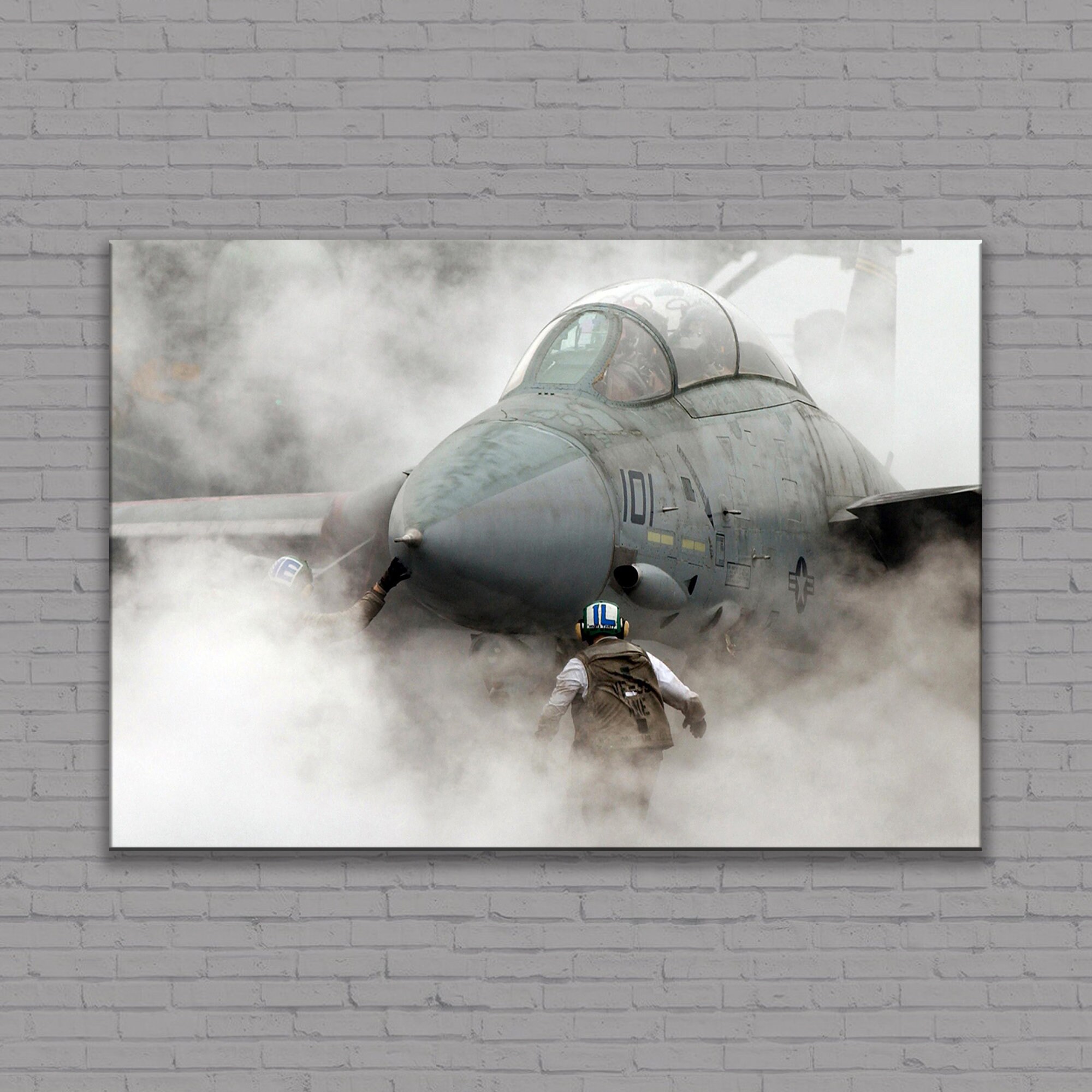 Fighter Jet Poster, Fighter Jet Canvas Wall Decor, Framed Ar | Inspire ...