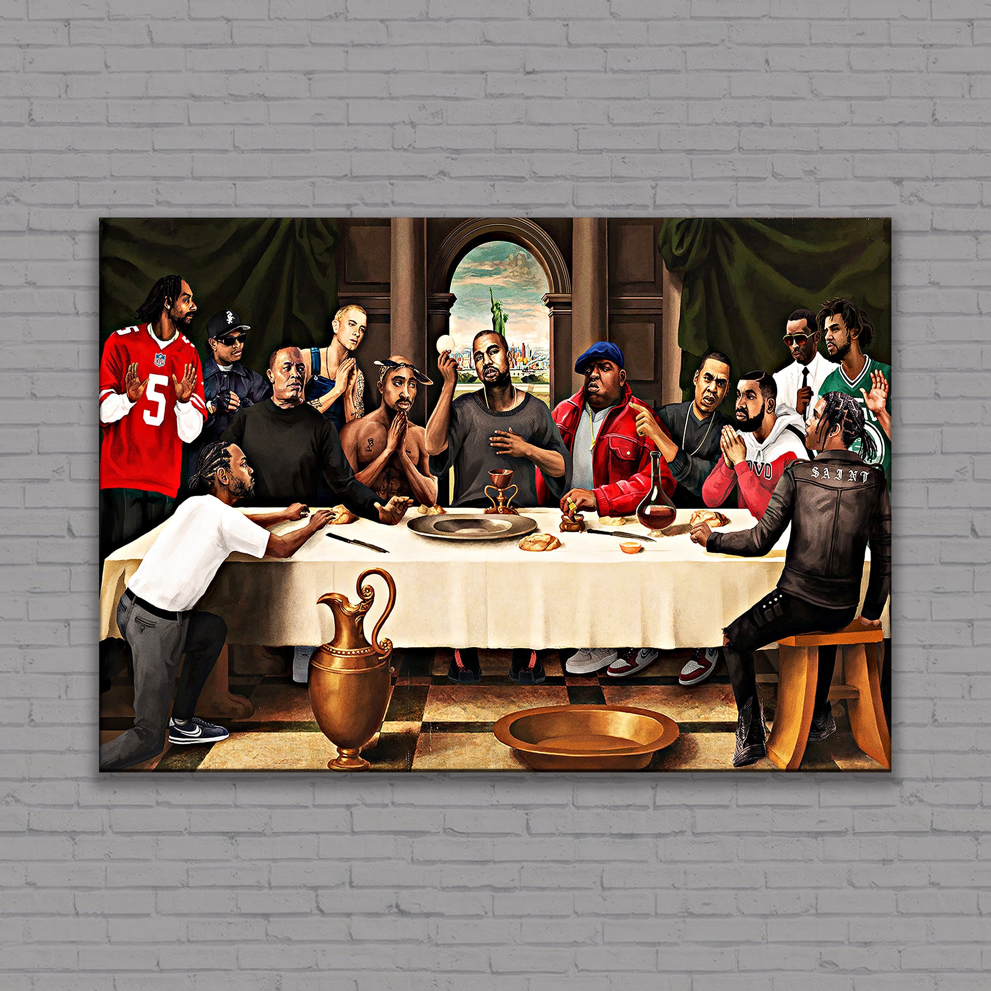 Last Supper Best Rappers of the History Canvas Art, Hip-Hop | Inspire ...