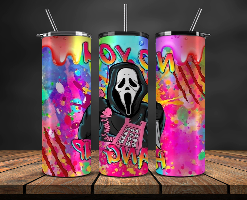 Halloween 20oz Tumbler Wrap ,Horror films Tumbler Wrap PNG, | Inspire ...