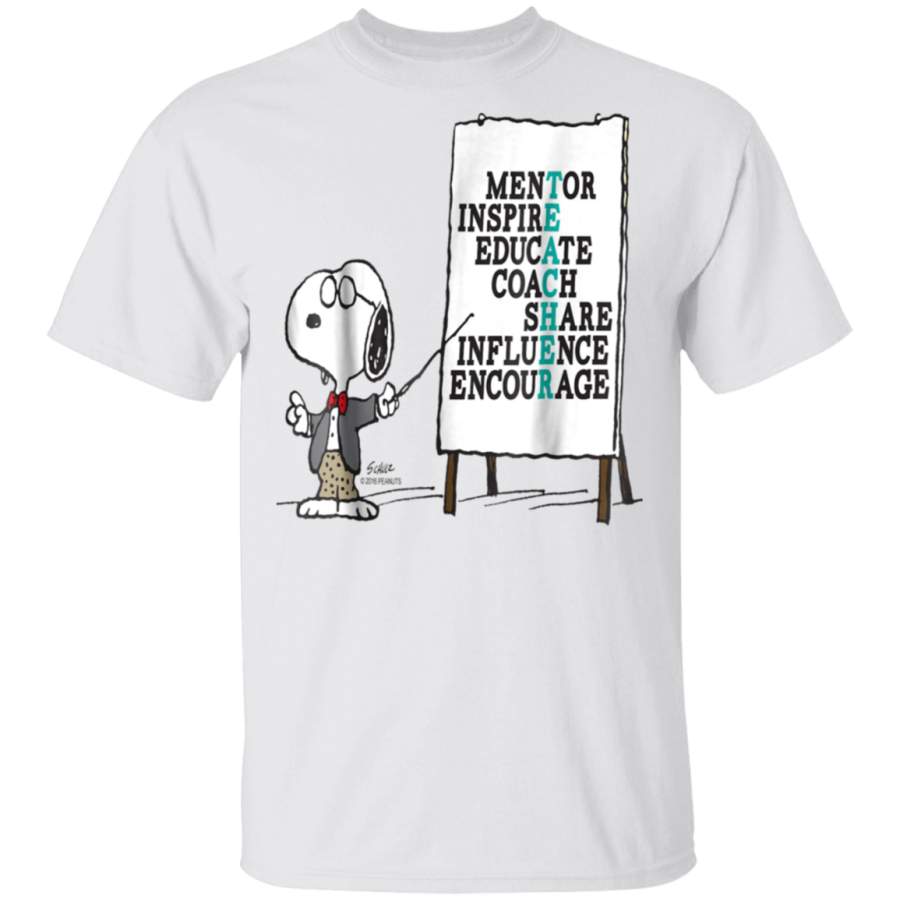 Peanuts Snoopy Teacher Notes T-Shirt | Inspire Uplift