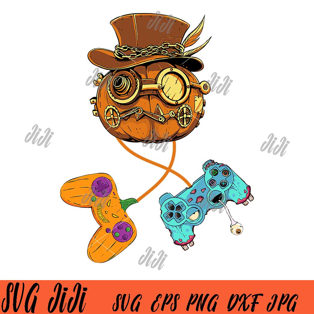 Halloween Jack O Lantern Gamer PNG, Pumpkin Game PNG | Inspire Uplift