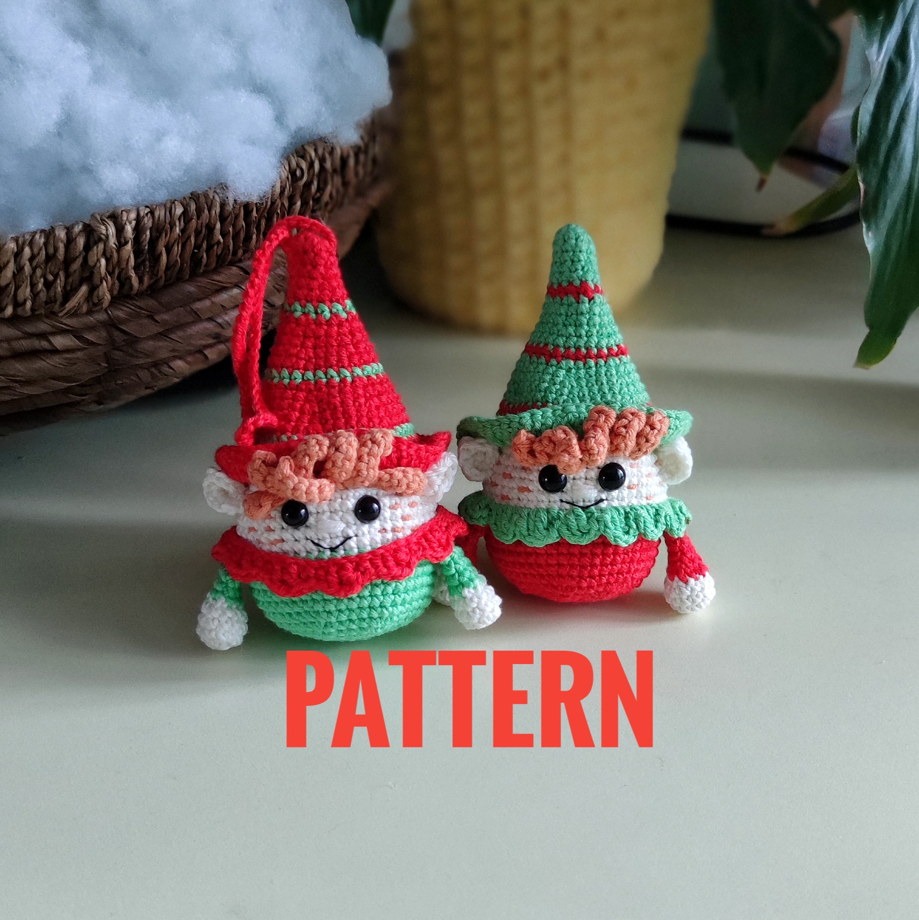 Christmas ELF crochet pattern, Easy amigurumi toy pattern, D - Inspire ...