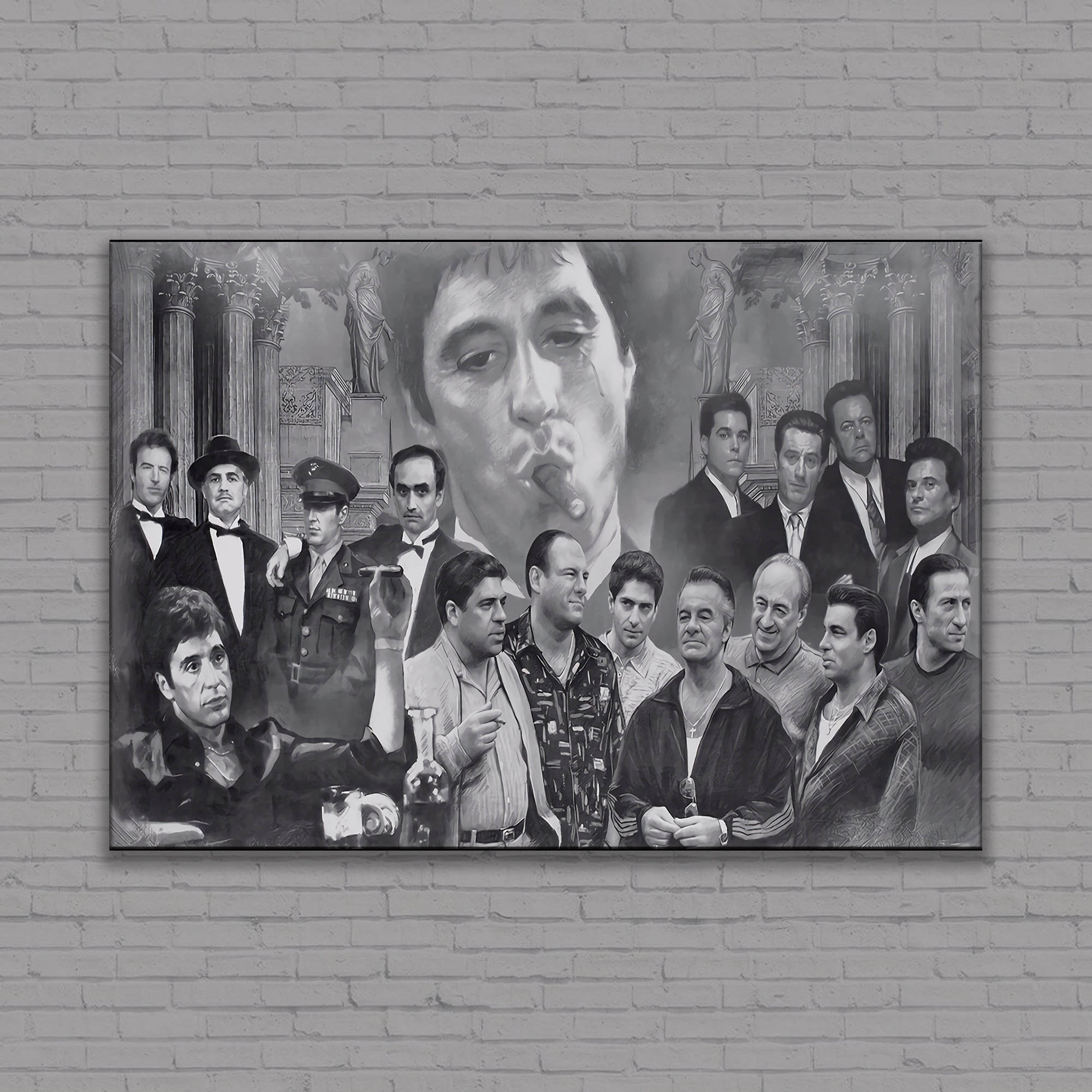 Famous Gangsters Canvas or Poster, Gangsters Canvas Print, T | Inspire ...