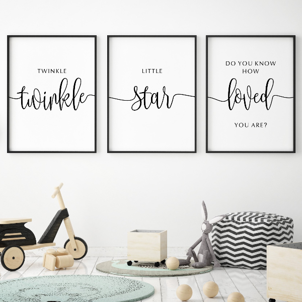 Twinkle Twinkle Little Star Printable, Nursery Wall Art | Inspire Uplift
