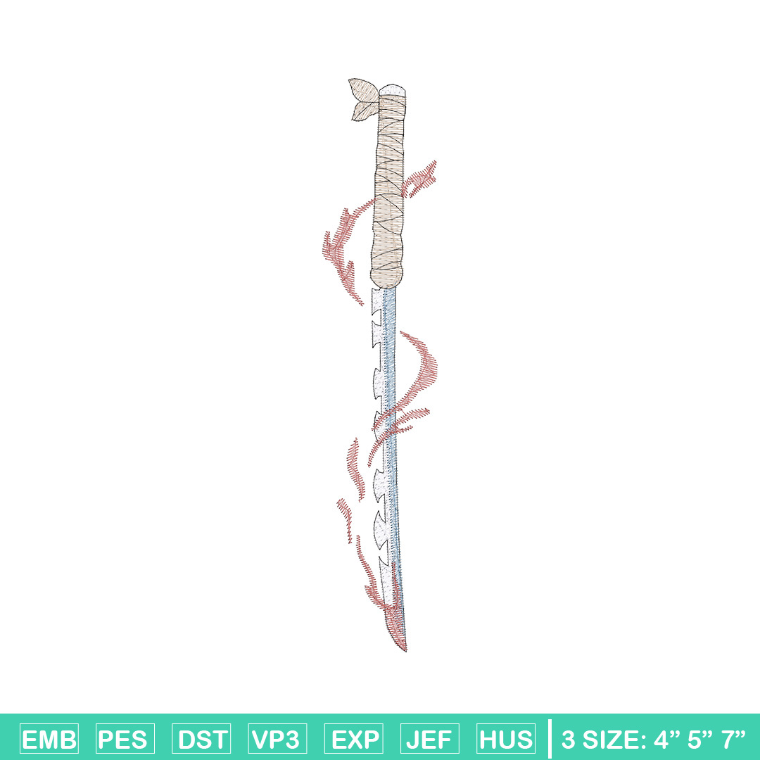 Inosuke sword embroidery design, Inosuke embroidery, Anime d - Inspire ...