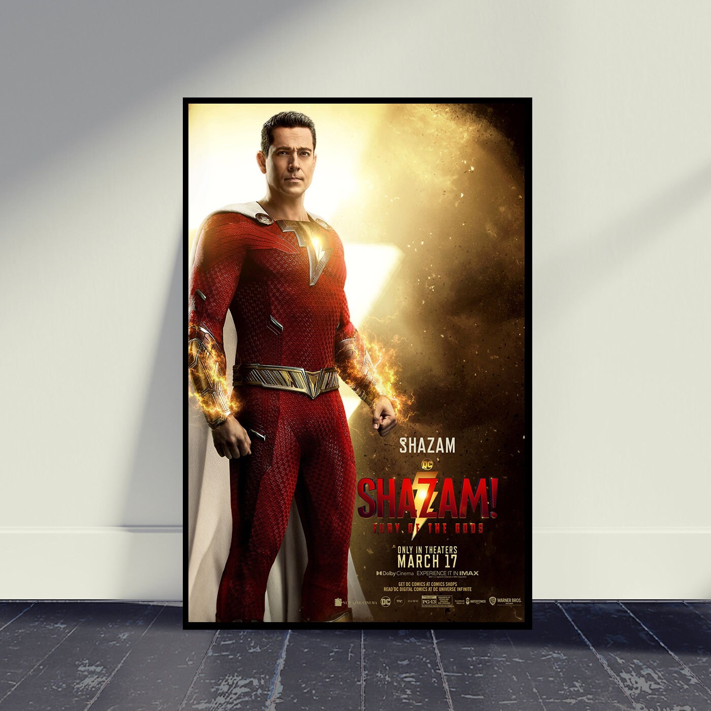 Shazam! Fury of the Gods Movie Poster Wall Art, Room Decor, | Inspire ...