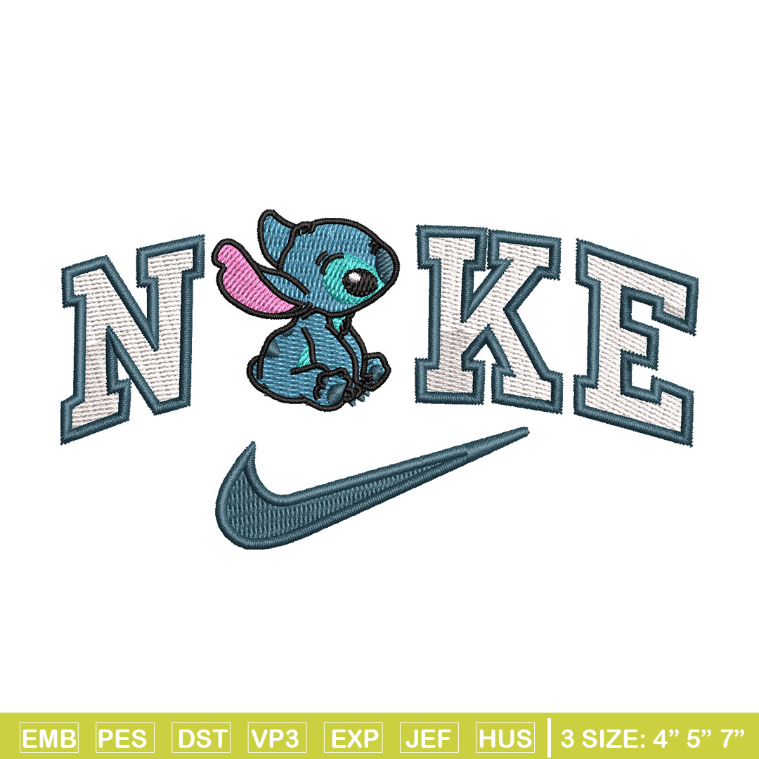 Nike x stitch cute embroidery design, Stitch embroidery,Nike - Inspire ...