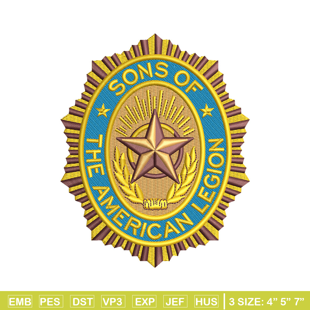The american legion embroidery design, Logo embroidery, Emb | Inspire ...