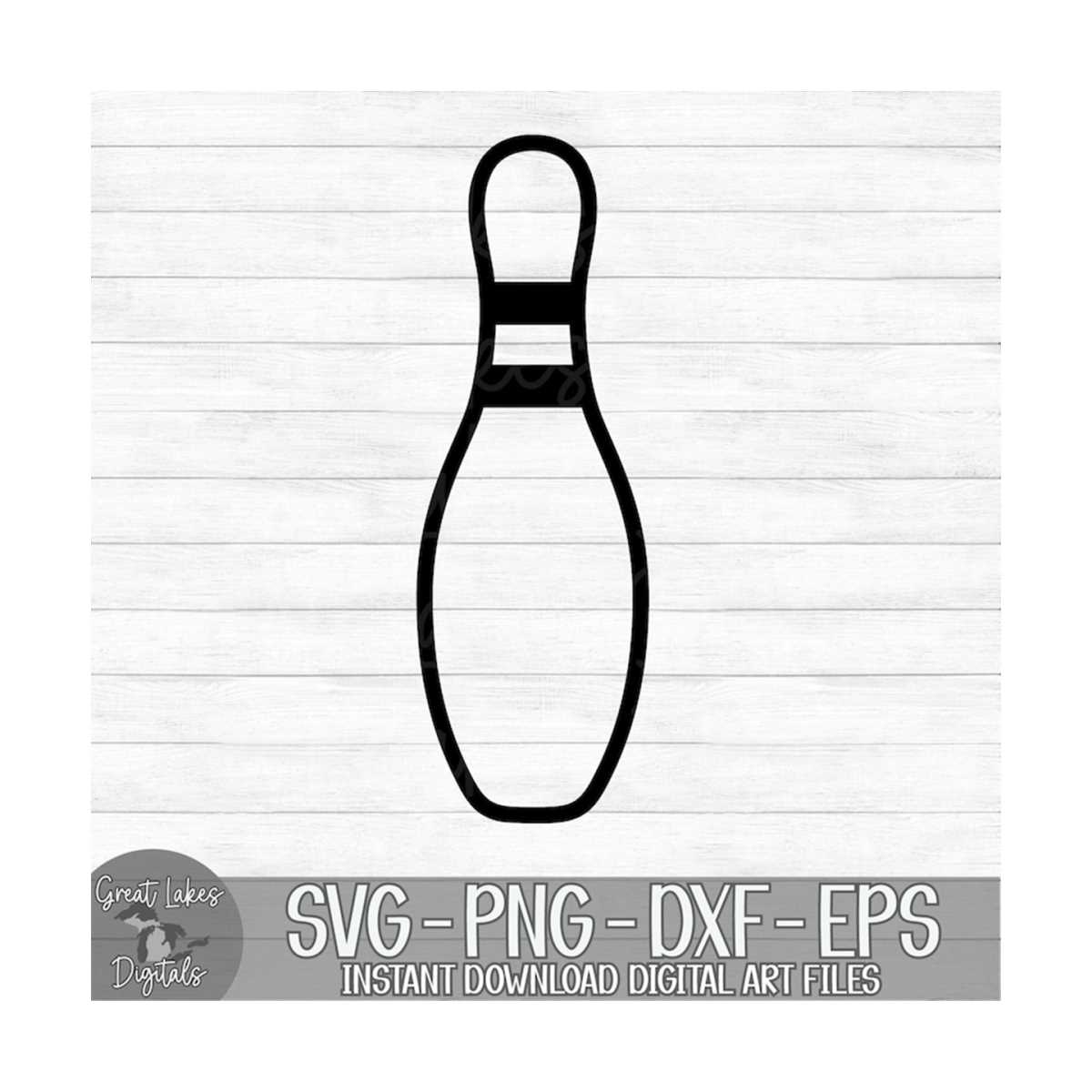 Bowling Pin - Instant Digital Download - svg, png, dxf, and | Inspire ...