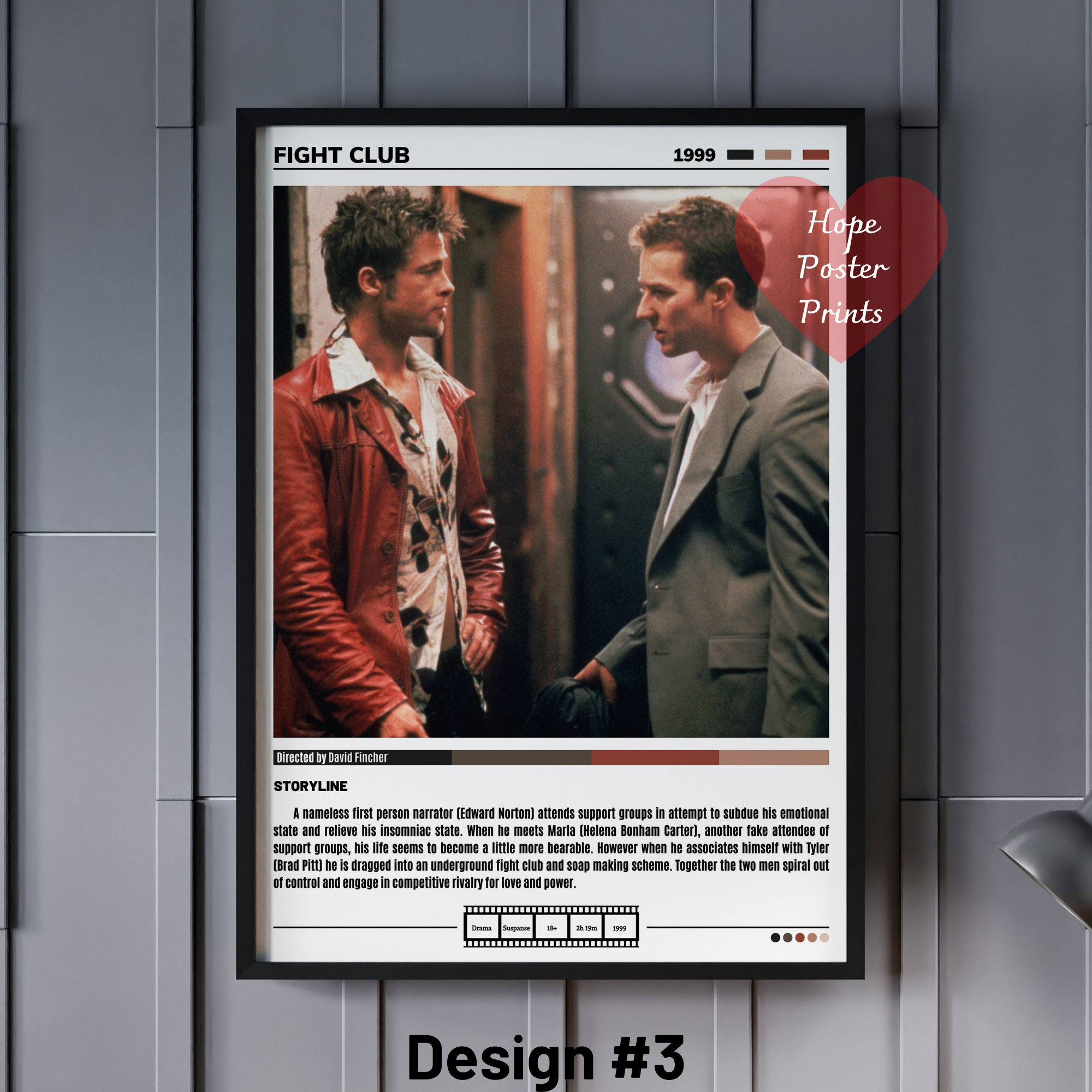 Fight Club Poster, Fight Club 5 Different Posters, Fight Clu | Inspire ...