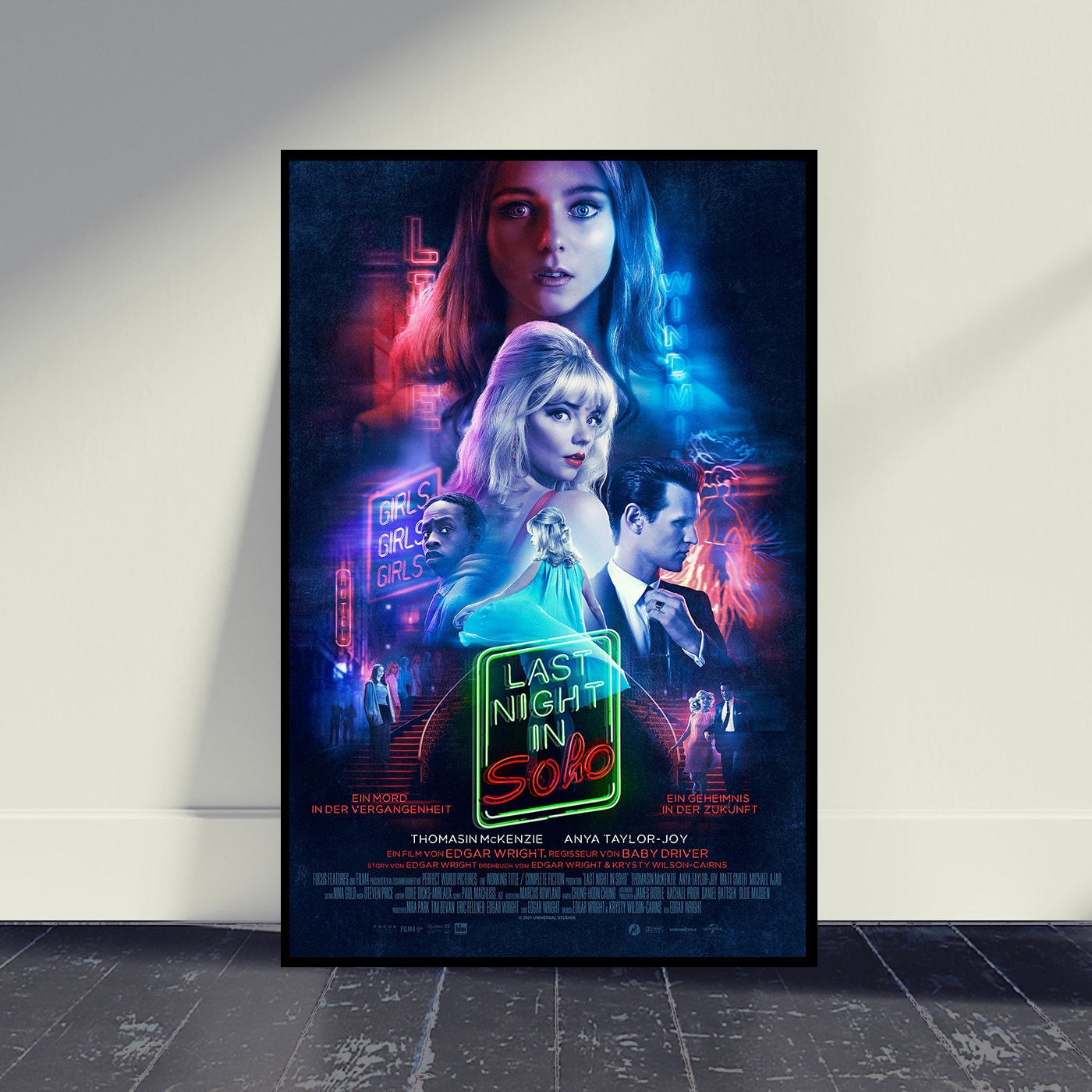 Last Night in Soho Movie Poster Movie Print, Wall Art, Room | Inspire ...