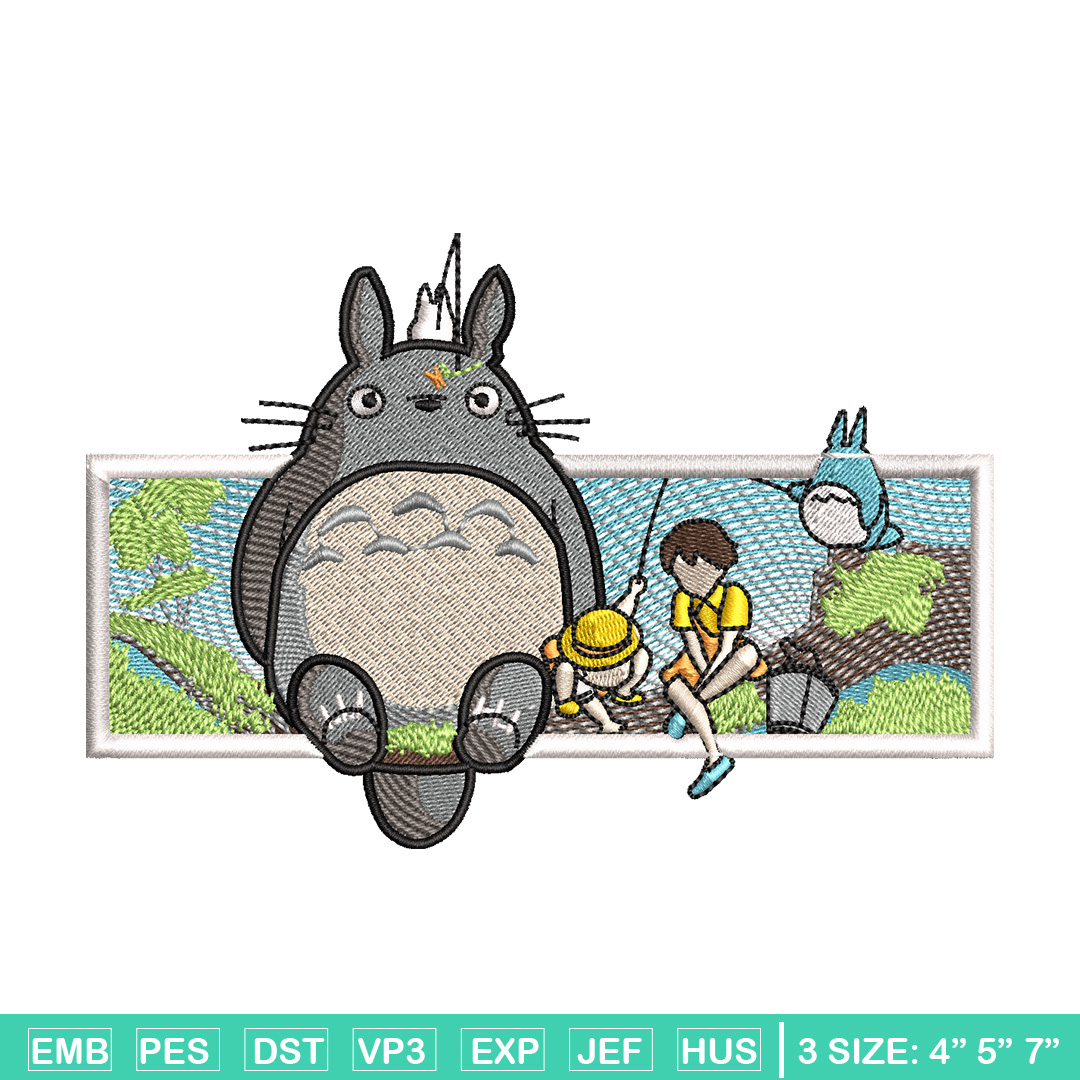 Totoro embroidery design, Studio Ghibli embroidery, Nike des | Inspire ...