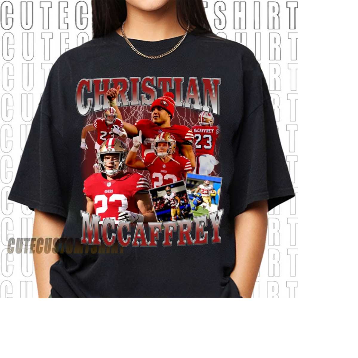 Vintage Christian McCaffrey Shirt, San Francisco Football Sh - Inspire ...