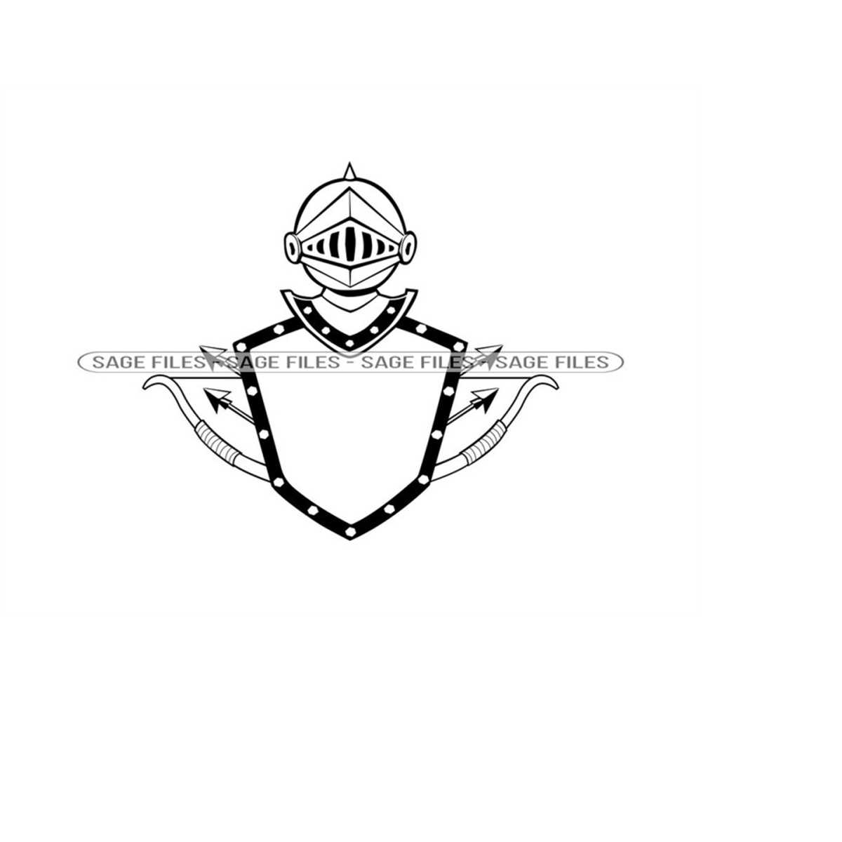 Knight Armor SVG, Shield Svg, Knight Svg, Arrows Svg, Knight - Inspire ...