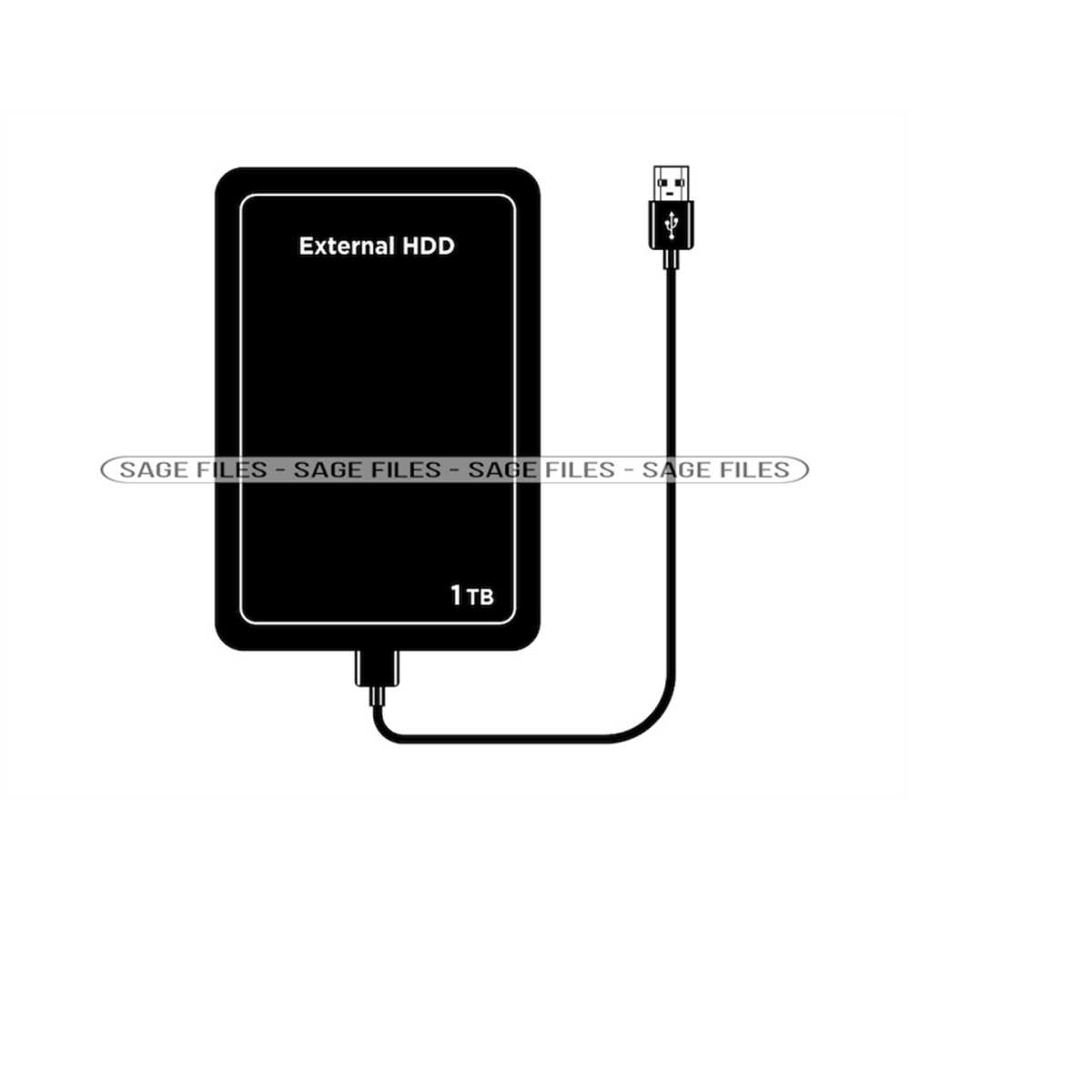 External Hard Drive SVG, Cloud Svg, Computer Svg, Memory Svg - Inspire ...