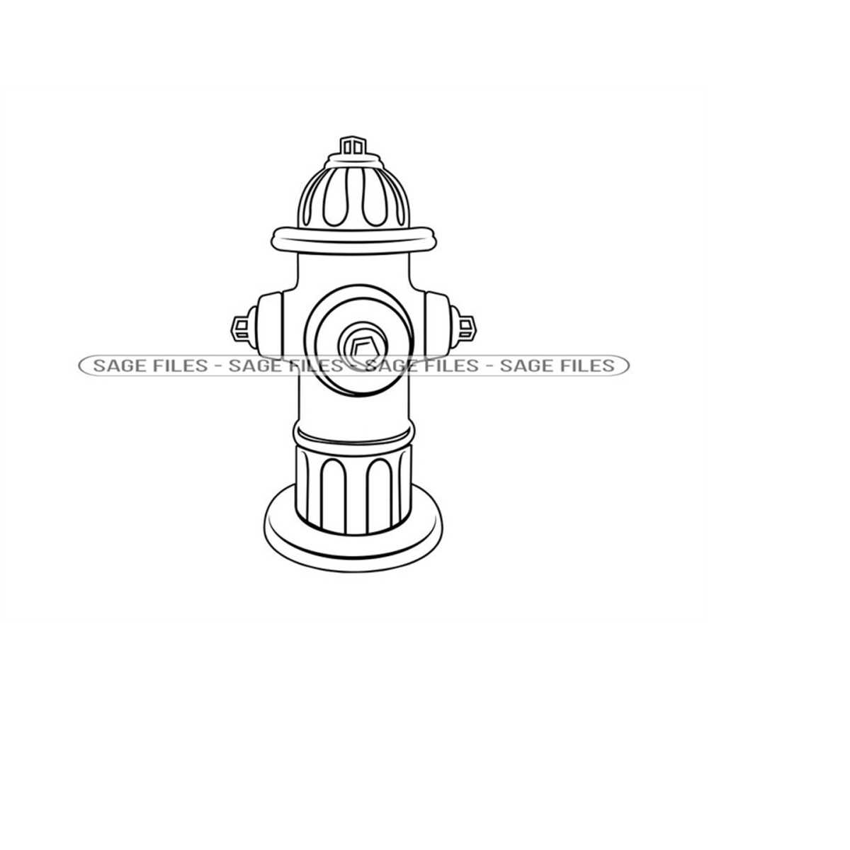 Fire Hydrant Outline 2 SVG, Fire Hydrant SVG, Firefighter Sv - Inspire ...