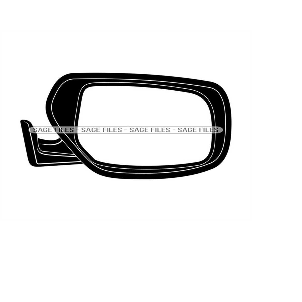 Car Side Mirror SVG, Car Mirror Svg, Car Side Mirror Clipart - Inspire ...
