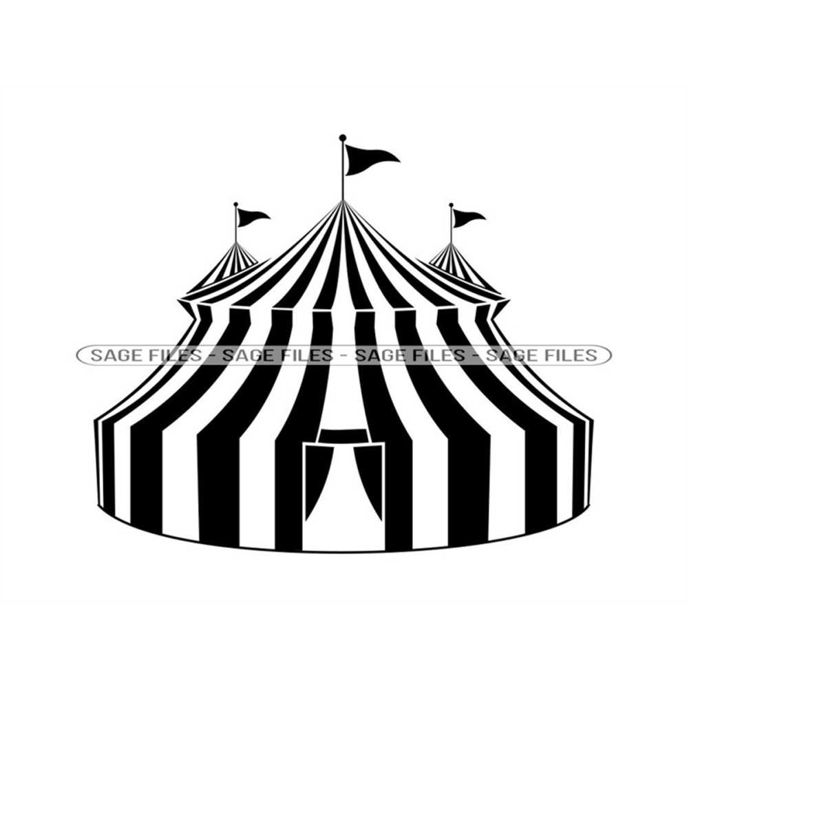 Circus Tent 2 Svg Circus Tent Svg Circus Tent Clipart Cir Inspire Uplift