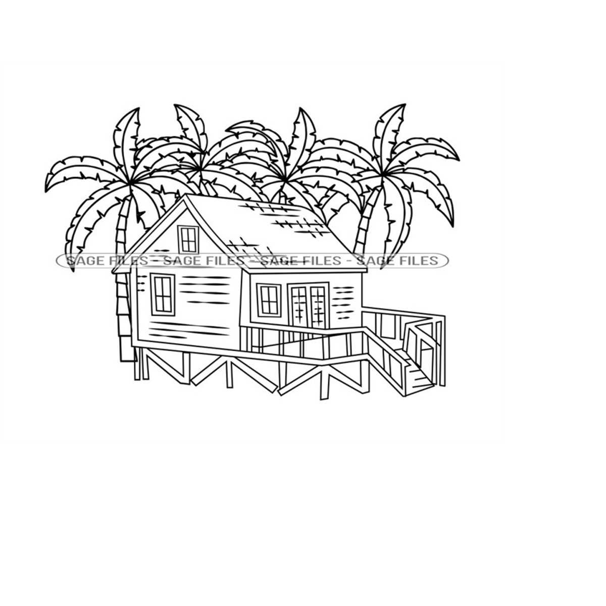 Beach House SVG, Vacation Svg, Tropical Svg, Beach House Cli - Inspire Uplift