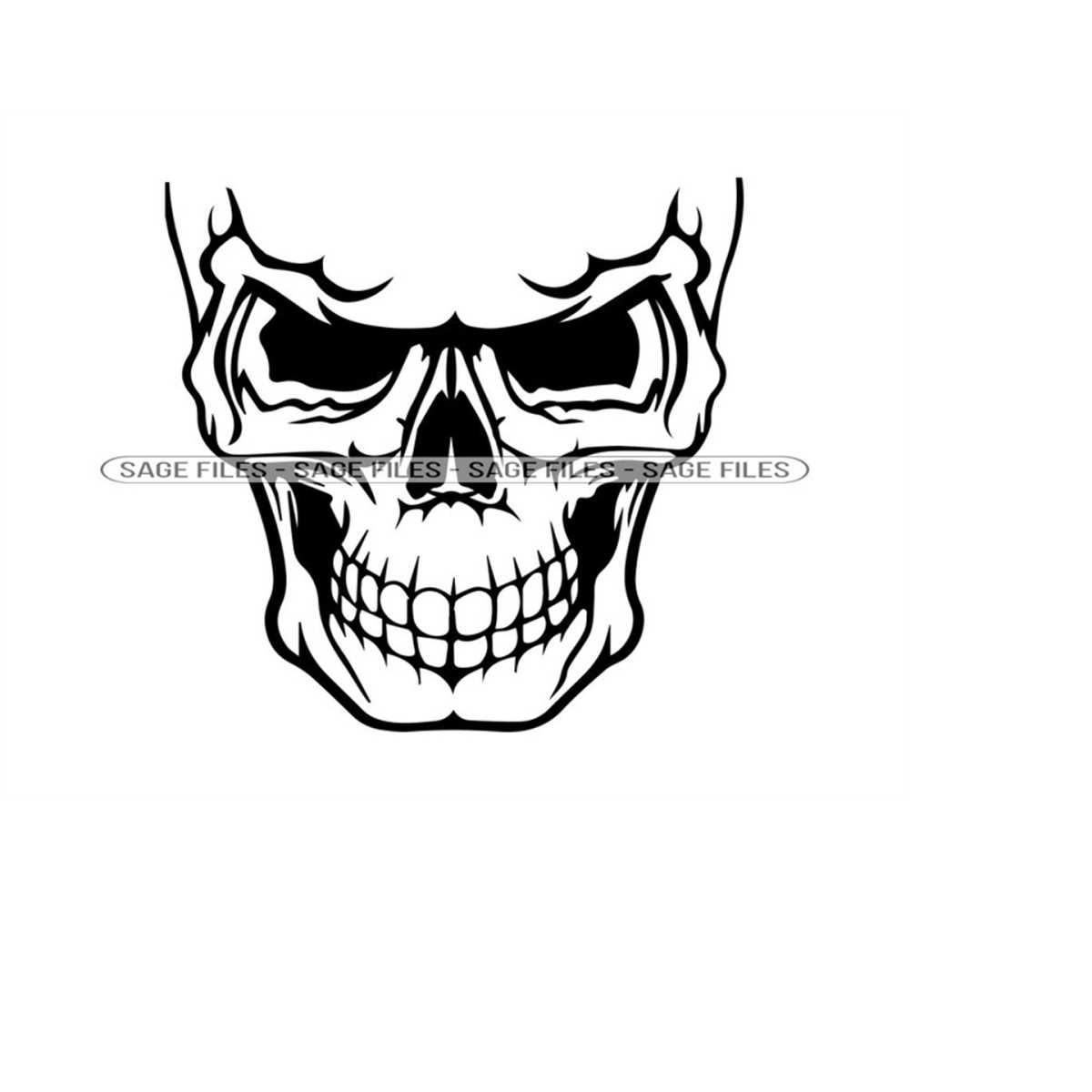 Half Skull SVG, Skull SVG, Pirate Svg, Skull Clipart, Skull | Inspire ...