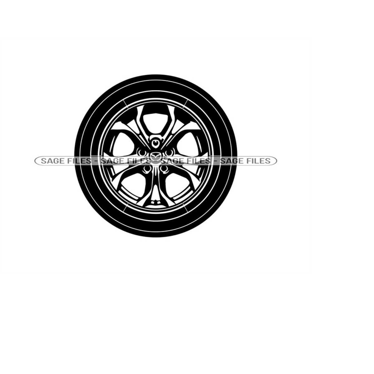 Wheel 2 SVG, Wheel Svg, Car Tire Svg, Wheel Clipart, Wheel F - Inspire ...