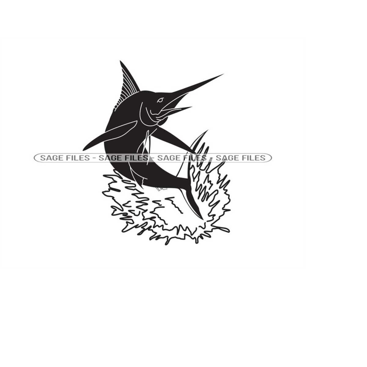Marlin 5 SVG, Fishing Svg, Fish Svg, Marlin Clipart, Marlin - Inspire ...