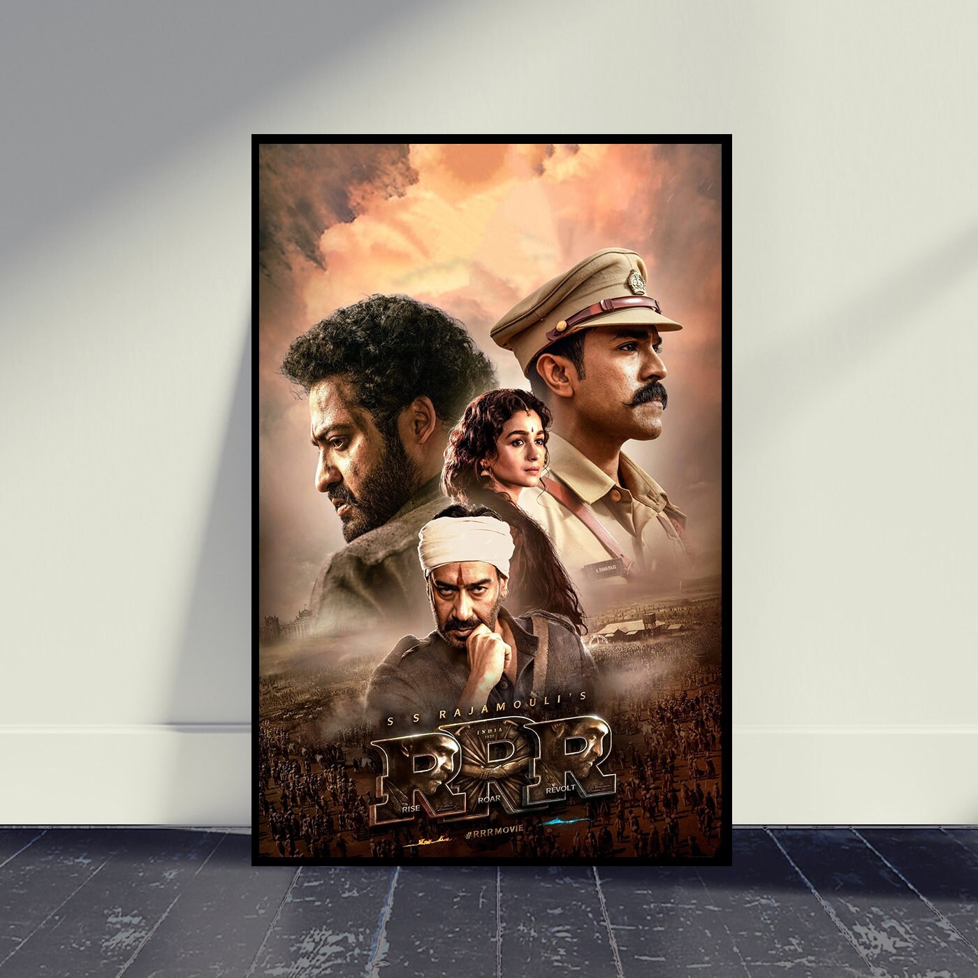 RRR Movie Poster Wall Art, Room Decor, Living Room Decor, Ar | Inspire ...