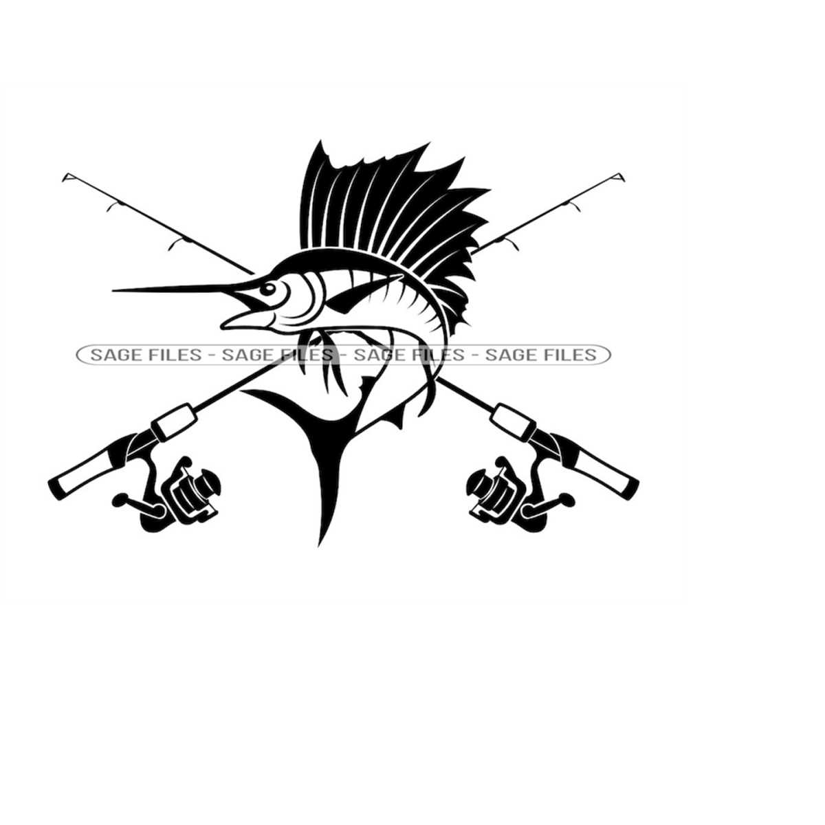 Sailfish Fishing SVG, Fishing Logo Svg, Fish Svg, Fishing Cl - Inspire ...
