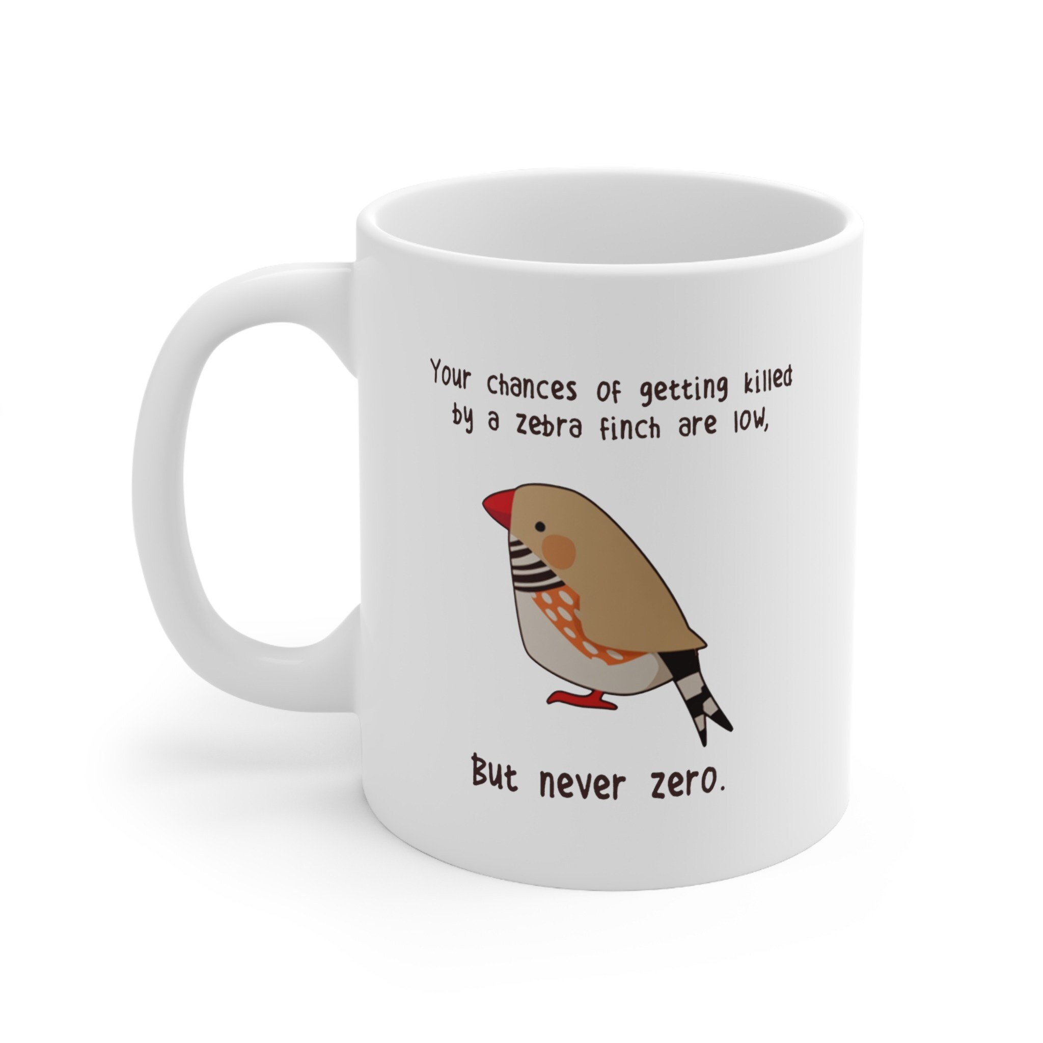 Zebra Finch Coffee Mug, Cute Bird Gift, Zebra Finch Lover Fu | Inspire ...