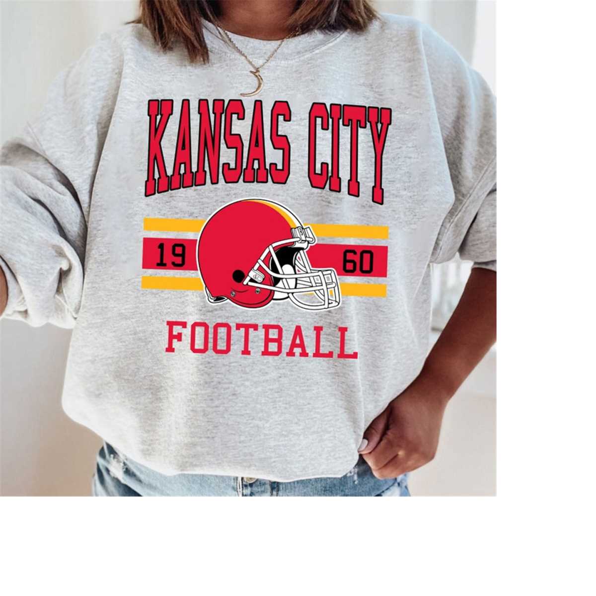 Kansas City Sweatshirt T-Shirt, Vintage Kansas City Football | Inspire ...