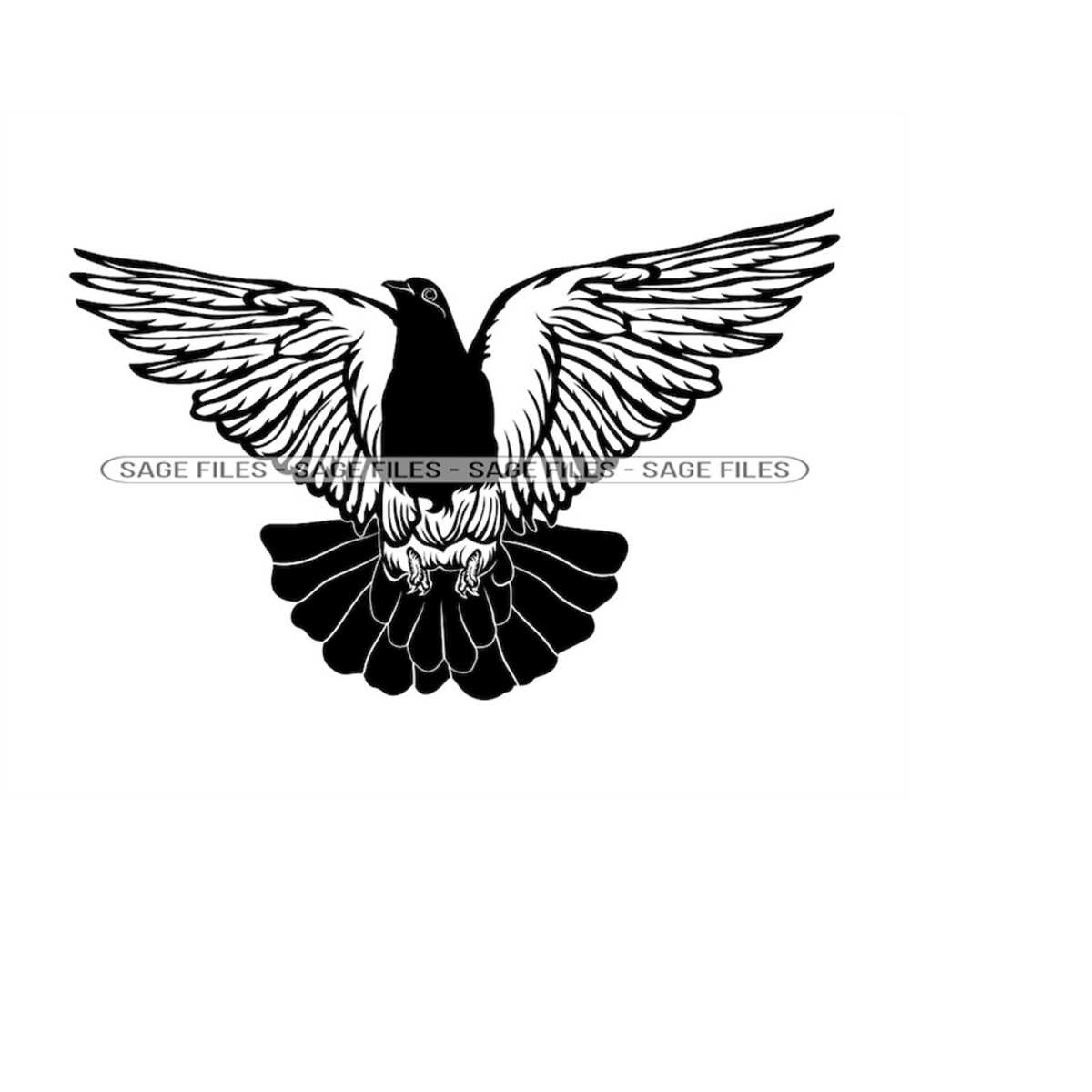 Pigeon SVG, Dove Svg, Bird Svg, Pigeon Clipart, Pigeon Files - Inspire ...