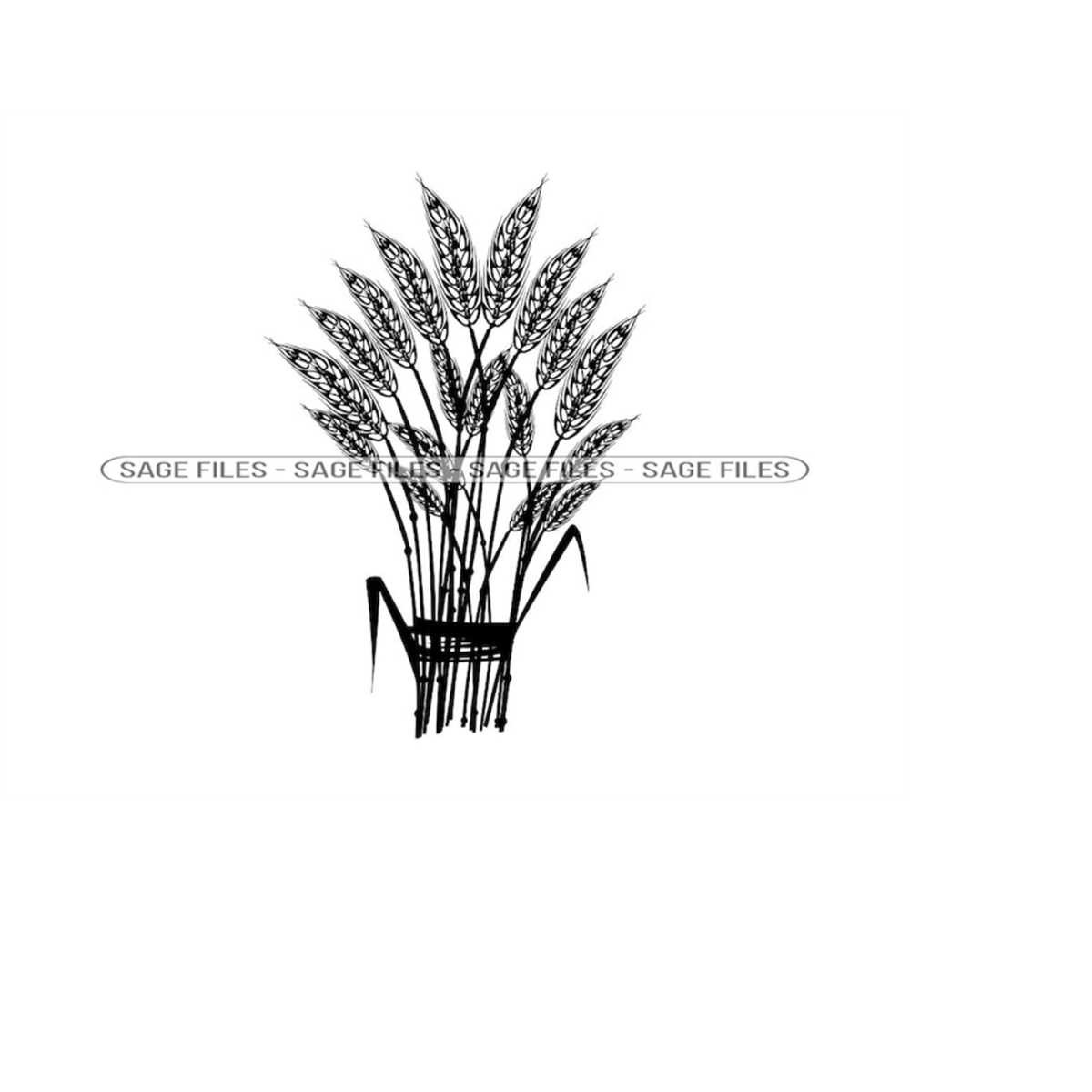 Wheat 5 SVG, Wheat Svg, Grain Svg, Wheat Clipart, Wheat File - Inspire ...