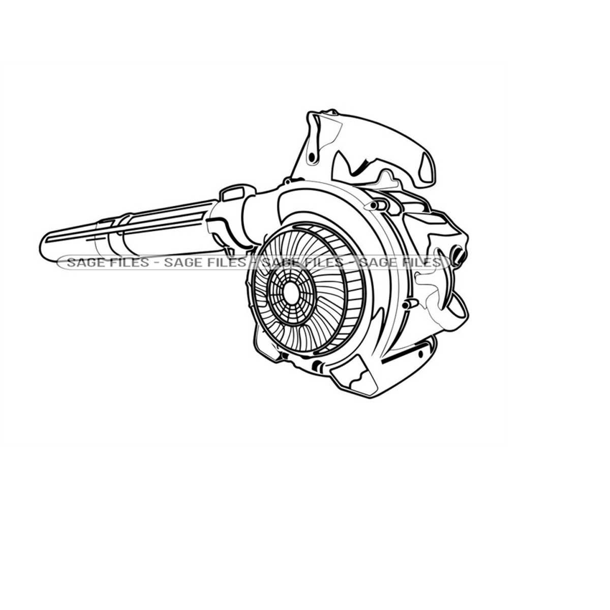 Leaf Blower Outline SVG, Leaf Vacuum Svg, Landscaping Svg, L - Inspire ...