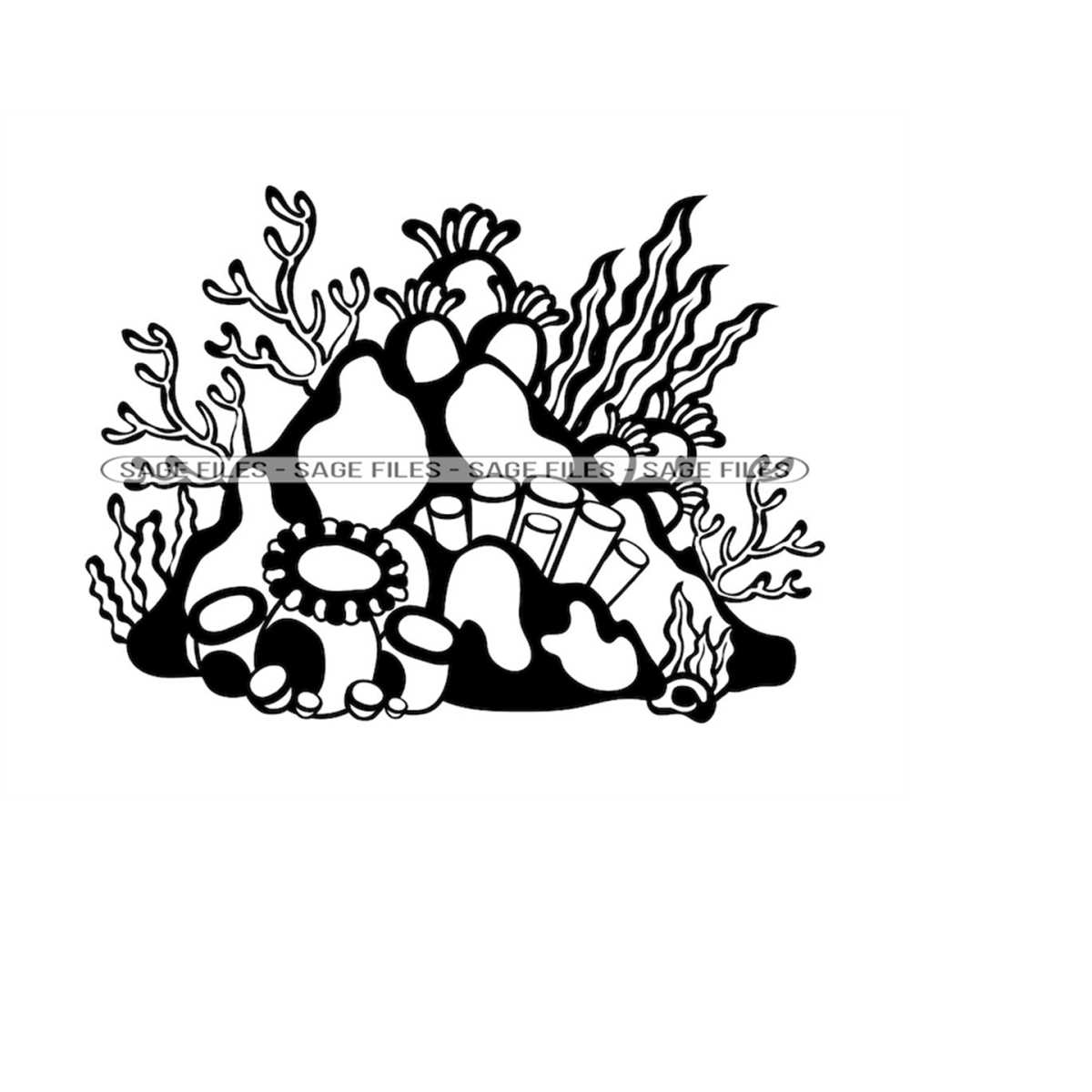 Coral Reef SVG, Coral Svg, Ocean Svg, Tropical Svg, Coral Re | Inspire ...