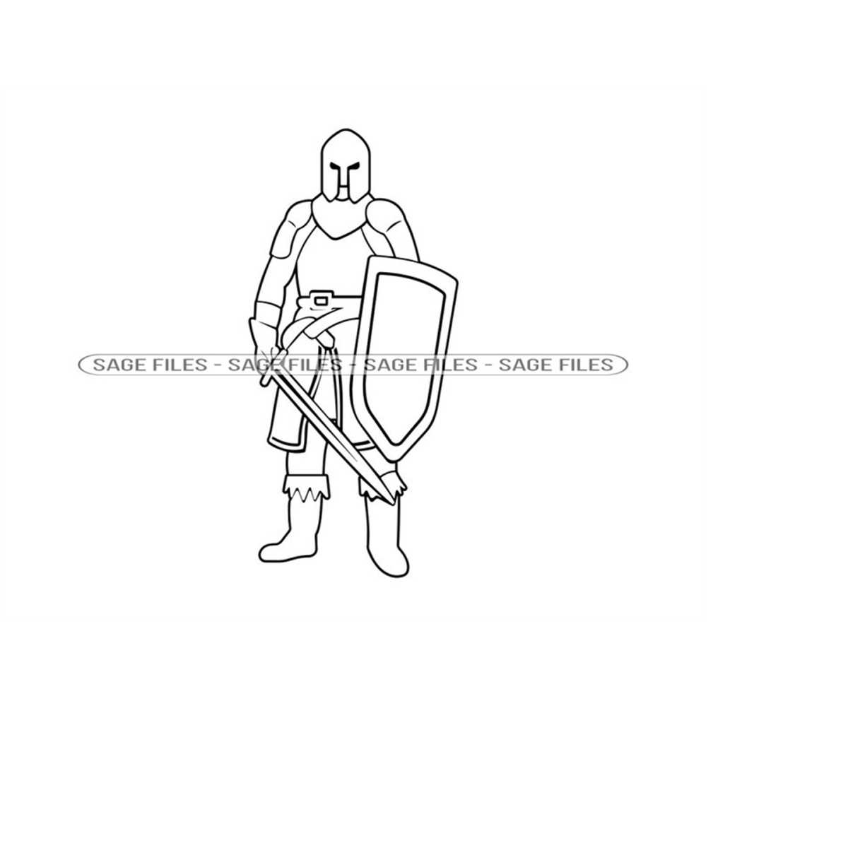 Knight Outline SVG, Knight SVG, Warrior Svg, Knight Clipart, | Inspire ...