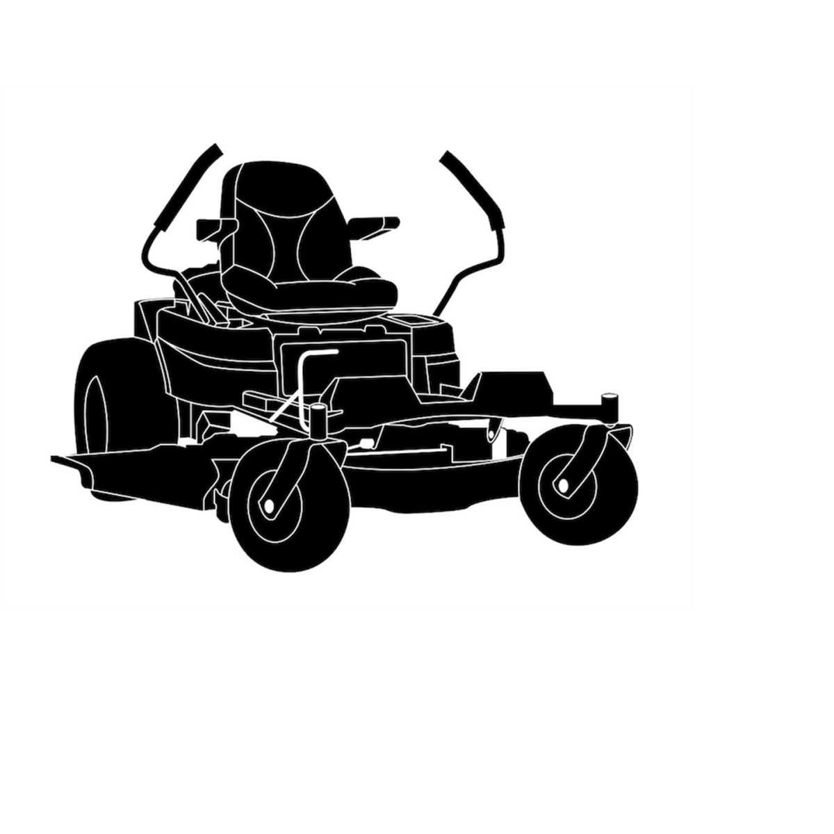 Zero Turn Lawnmower Clipart