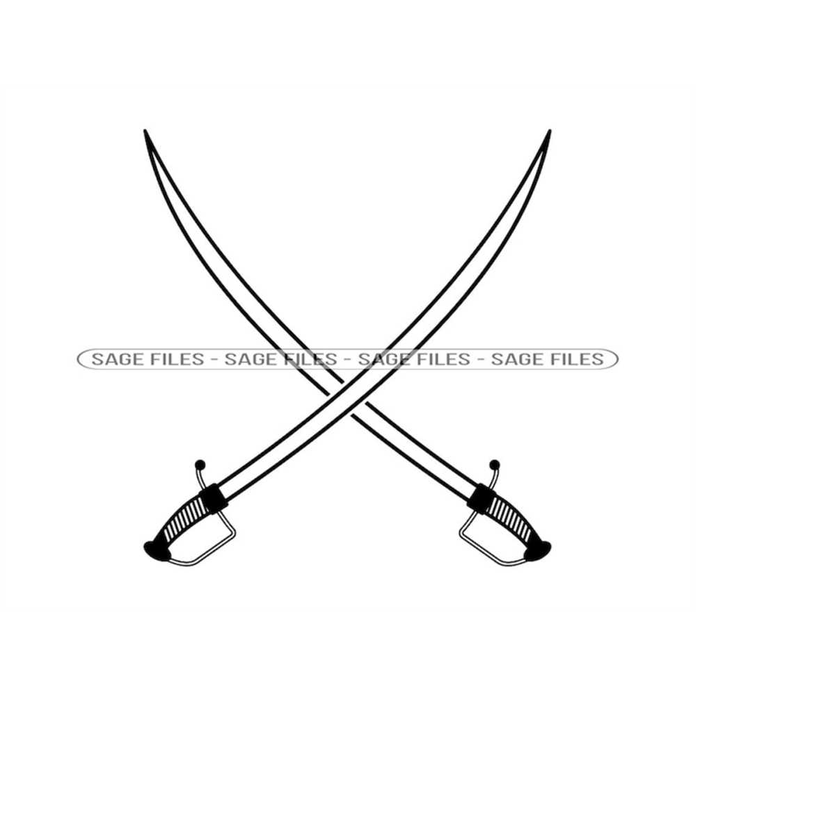 Sabre Logo SVG, Sabre SVG, Arms SVG, Medieval Weapon Svg, Sa - Inspire ...